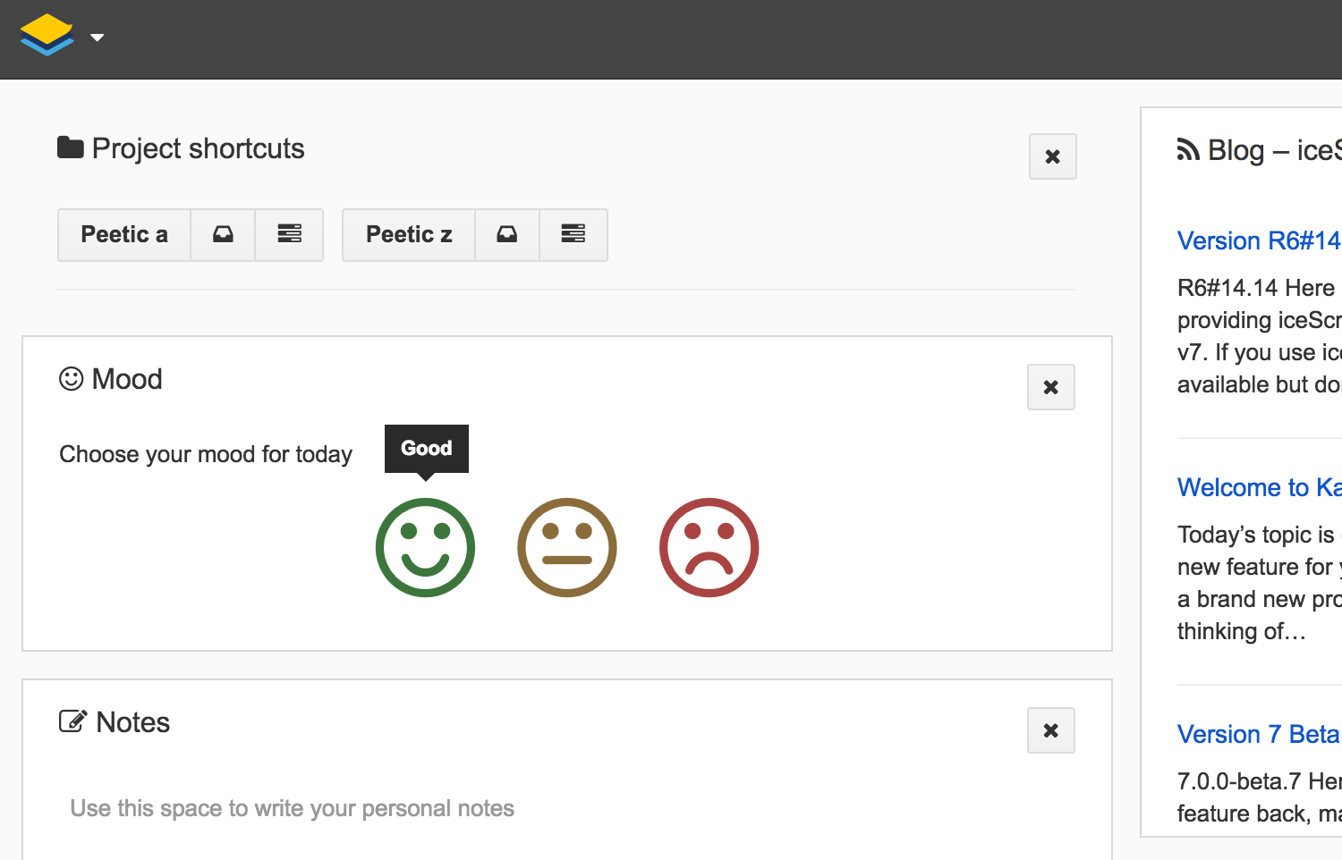 Mood – iceScrum