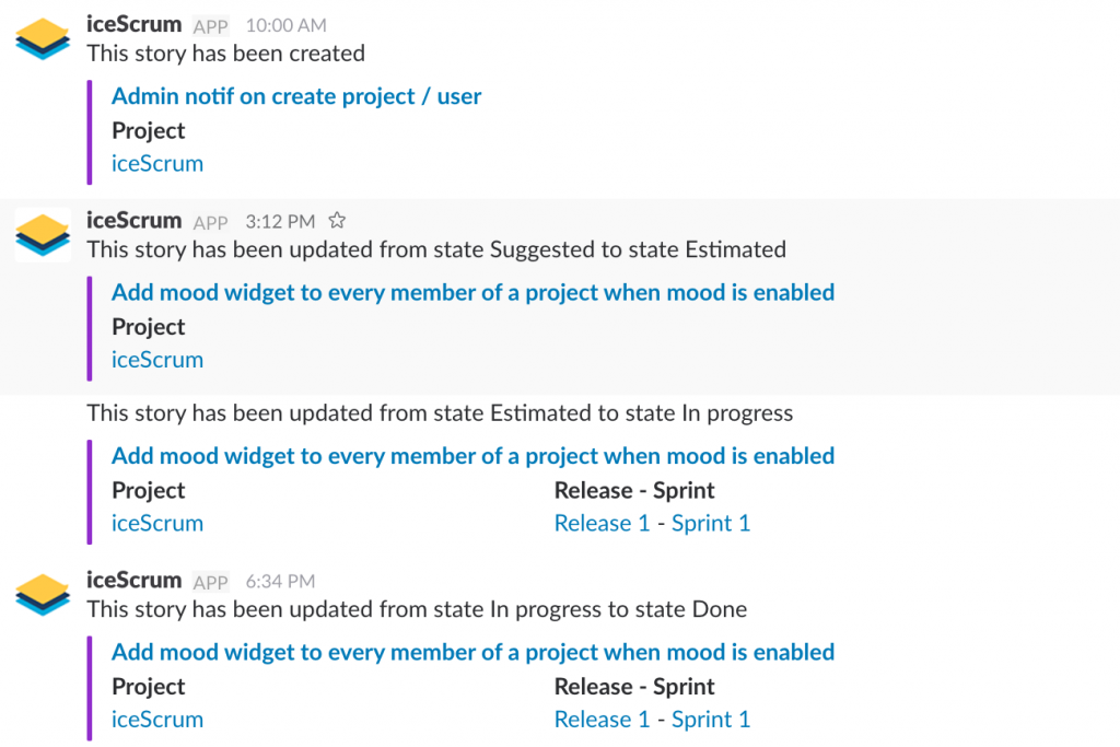 Slack – iceScrum