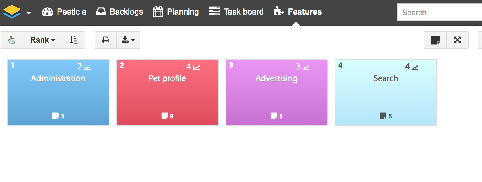 Features, stories & tasks – iceScrum