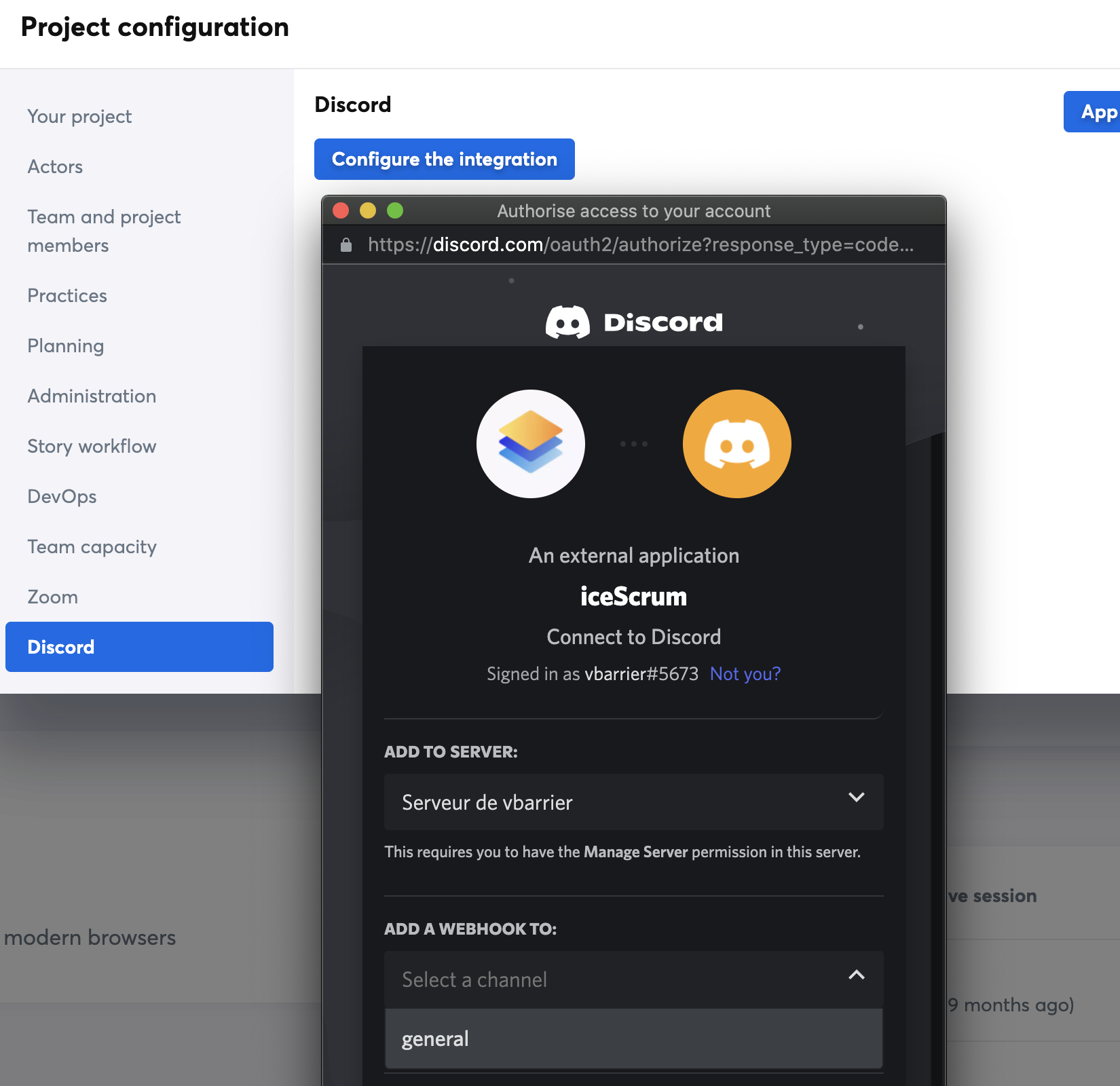 Discord – iceScrum