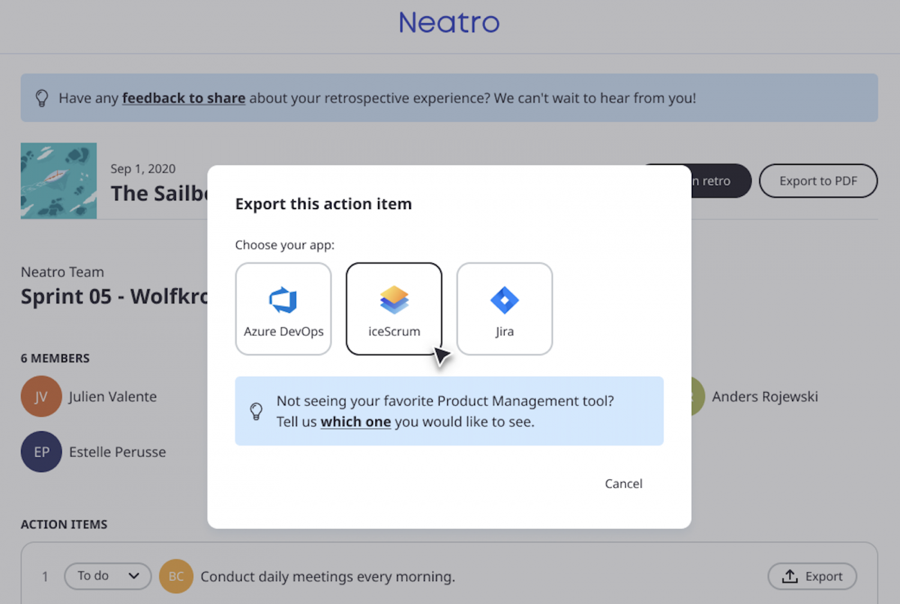 Neatro – iceScrum